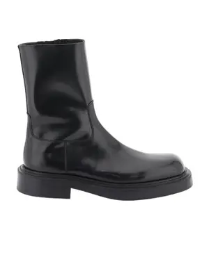 FERRAGAMO Formia Round-toe Ankle Boots