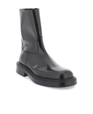 FERRAGAMO Formia Round-toe Ankle Boots