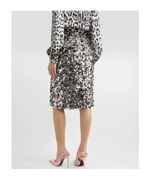 Dolce & Gabbana Sequined Midi Skirt