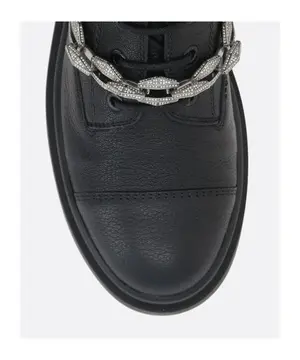 JIMMY CHOO Nari Combat Boots With Chain Detail