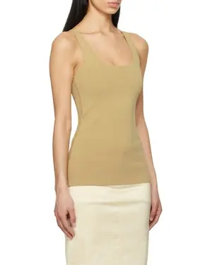 TOTEME Compact Knit Tank Top - Desert