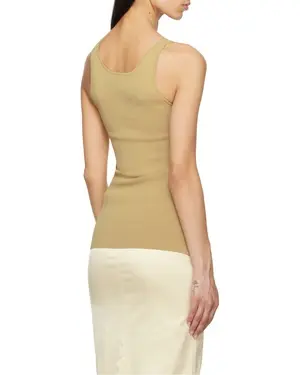 TOTEME Compact Knit Tank Top - Desert