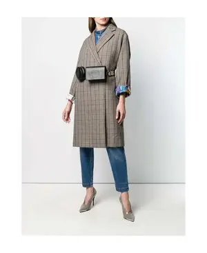 Stella McCartney Double-breasted Plaid Coat