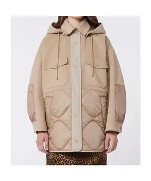 Max Mara Padded Coat In Double-sided Wool And Nylon