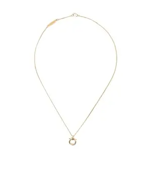 FERRAGAMO Gancini Pendant Necklace - Yellow