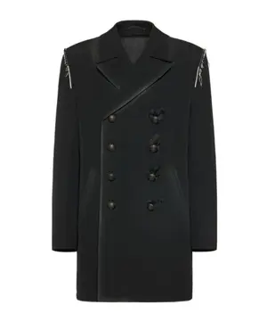 MAISON MARGIELA Double-breasted Frayed Detail Jacket