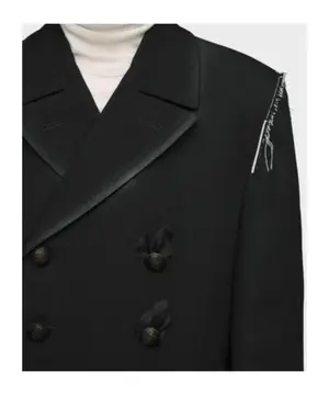 MAISON MARGIELA Double-breasted Frayed Detail Jacket