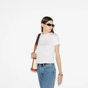 Gucci Embroidered Cotton Jersey T-shirt