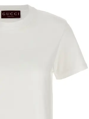 Gucci Embroidered Cotton Jersey T-shirt