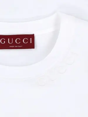 Gucci Embroidered Cotton Jersey T-shirt