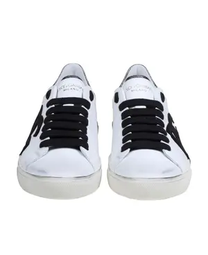 Dolce & Gabbana Portofino Lace-up Sneakers - White