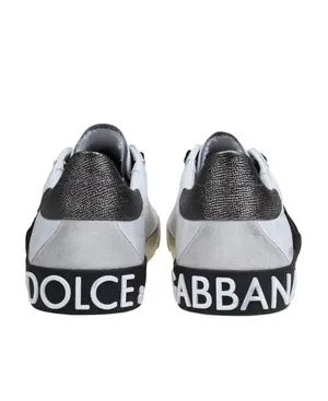 Dolce & Gabbana Portofino Lace-up Sneakers - White