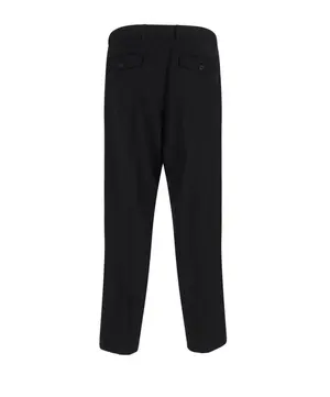 SUNFLOWER Pleated Wide Leg Trousers - Black