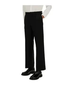 SUNFLOWER Pleated Wide Leg Trousers - Black