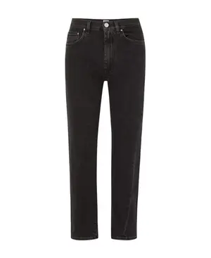 TOTEME High-rise Straight Jeans - Black