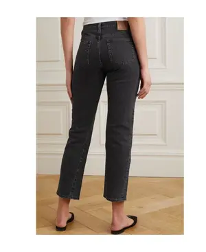 TOTEME High-rise Straight Jeans - Black