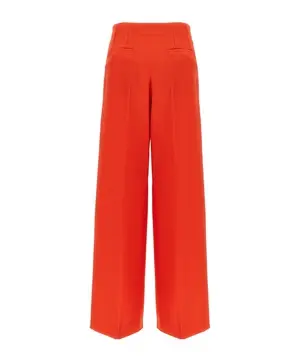Brioni Pleated Wide-leg Stretch Trousers - Red
