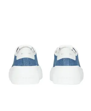 Givenchy 4g Denim Platform Sneakers - Medium Blue
