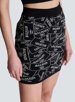 Balmain Logo Detailed Mini Skirt