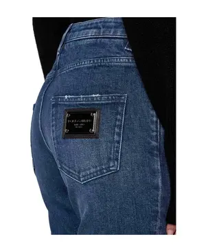Dolce & Gabbana Mid-rise Distressed Jeans