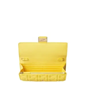 Fendi Baguette Continental Wallet With Chain Strap