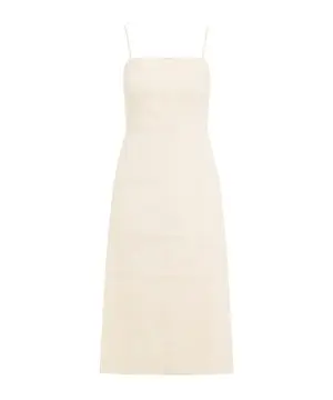 Theory Square Neck Sleeveless A-line Midi Dress - No