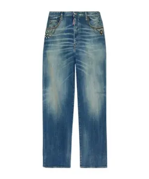 Dsquared2 Embellished Loose-fit Jeans