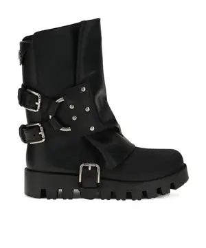 Dolce & Gabbana Buckled Ankle Boots