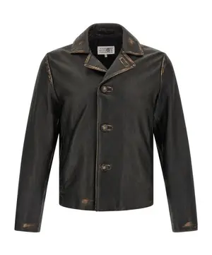 MAISON MARGIELA Antiqued Leather Jacket