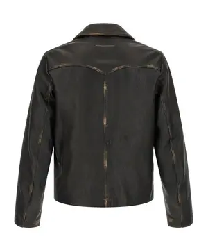 MAISON MARGIELA Antiqued Leather Jacket