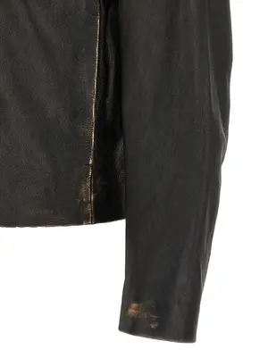 MAISON MARGIELA Antiqued Leather Jacket