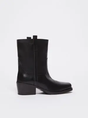 Max Mara Square Toe Ankle Boots