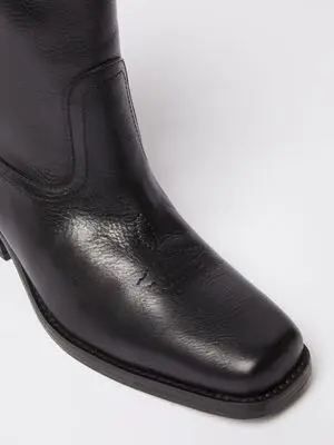 Max Mara Square Toe Ankle Boots