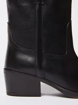Max Mara Square Toe Ankle Boots