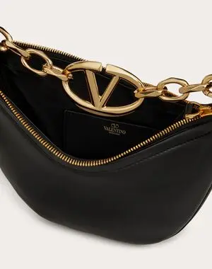 Valentino Garavani Vlogo Moon Shoulder Bag - Black