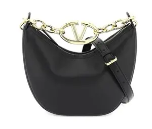 Valentino Garavani Vlogo Moon Shoulder Bag - Black