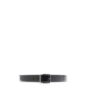 Dolce & Gabbana Logo Engraved Leather Belt