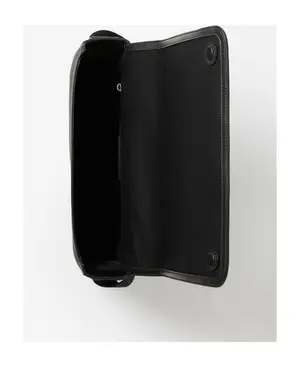 Burberry Alfred Checked Messenger Bag - Black