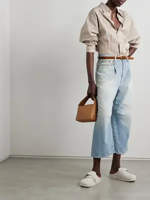 R13 Cropped Wide-leg Jeans