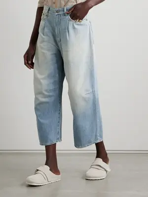 R13 Cropped Wide-leg Jeans