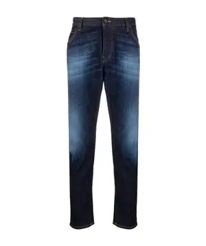 Emporio Armani Faded Slim-cut Jeans