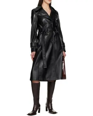 Acne Studios Leather Trench Coat