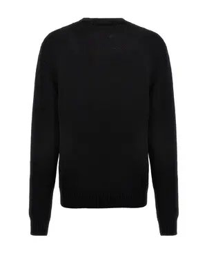 Balmain Logo Intarsia Knit Crewneck Jumper