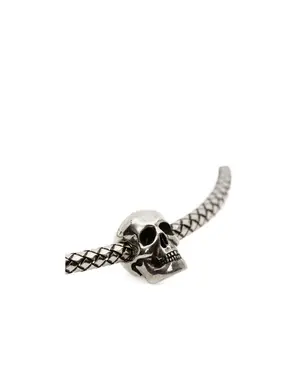 Alexander McQueen Skull Charm Cord Bracelet