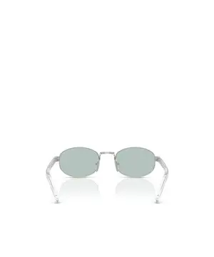 Prada Oval Frame Sunglasses - Gray