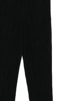 Issey Miyake Homme Plissé Pleated Straight Leg Trousers