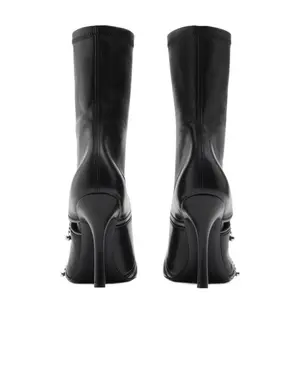 Burberry Zip-detailed Ankle Boots - Black