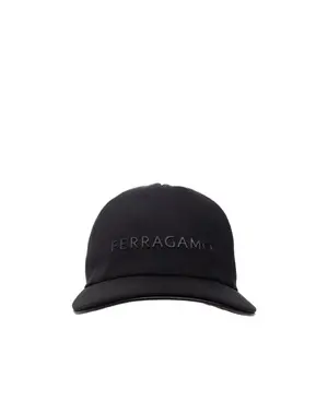FERRAGAMO Logo Baseball Cap - Black