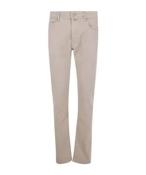 Jacob Cohen Embroidered Pocket Trousers - Nude