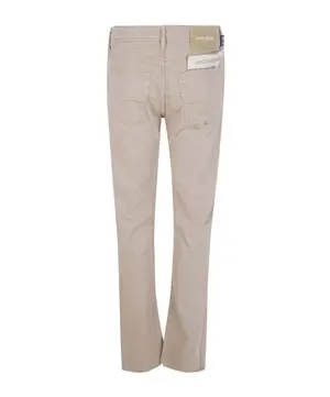 Jacob Cohen Embroidered Pocket Trousers - Nude